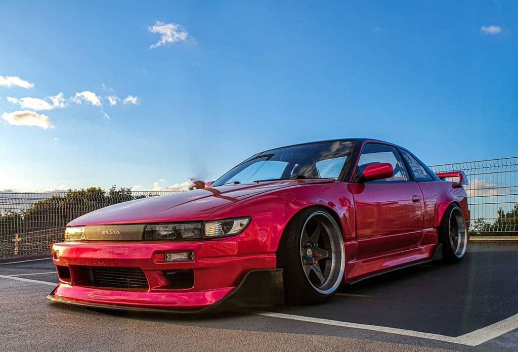 Mat Blackwell's Pink 1992 Nissan Silvia S13 on ImportSauce.com